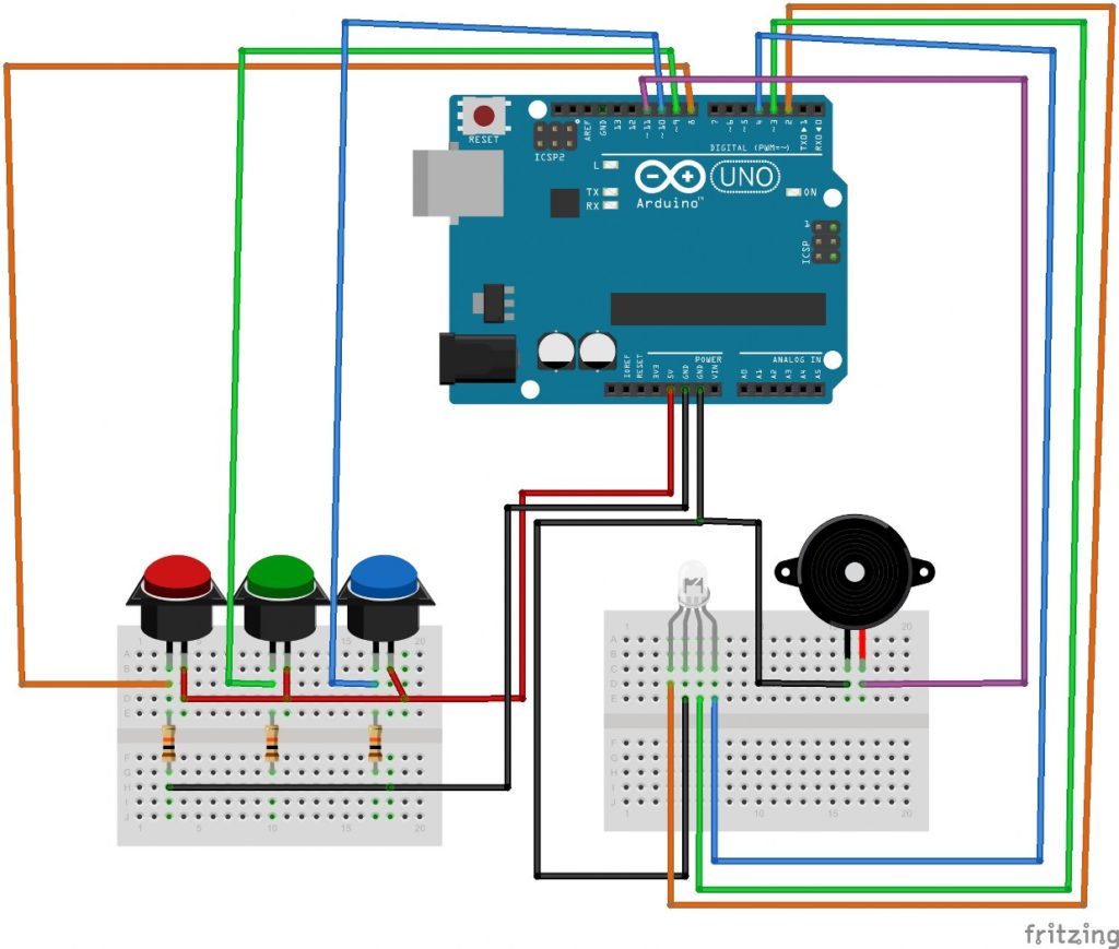 Buton İle RGB Led Kontrolü - Proje Hocam