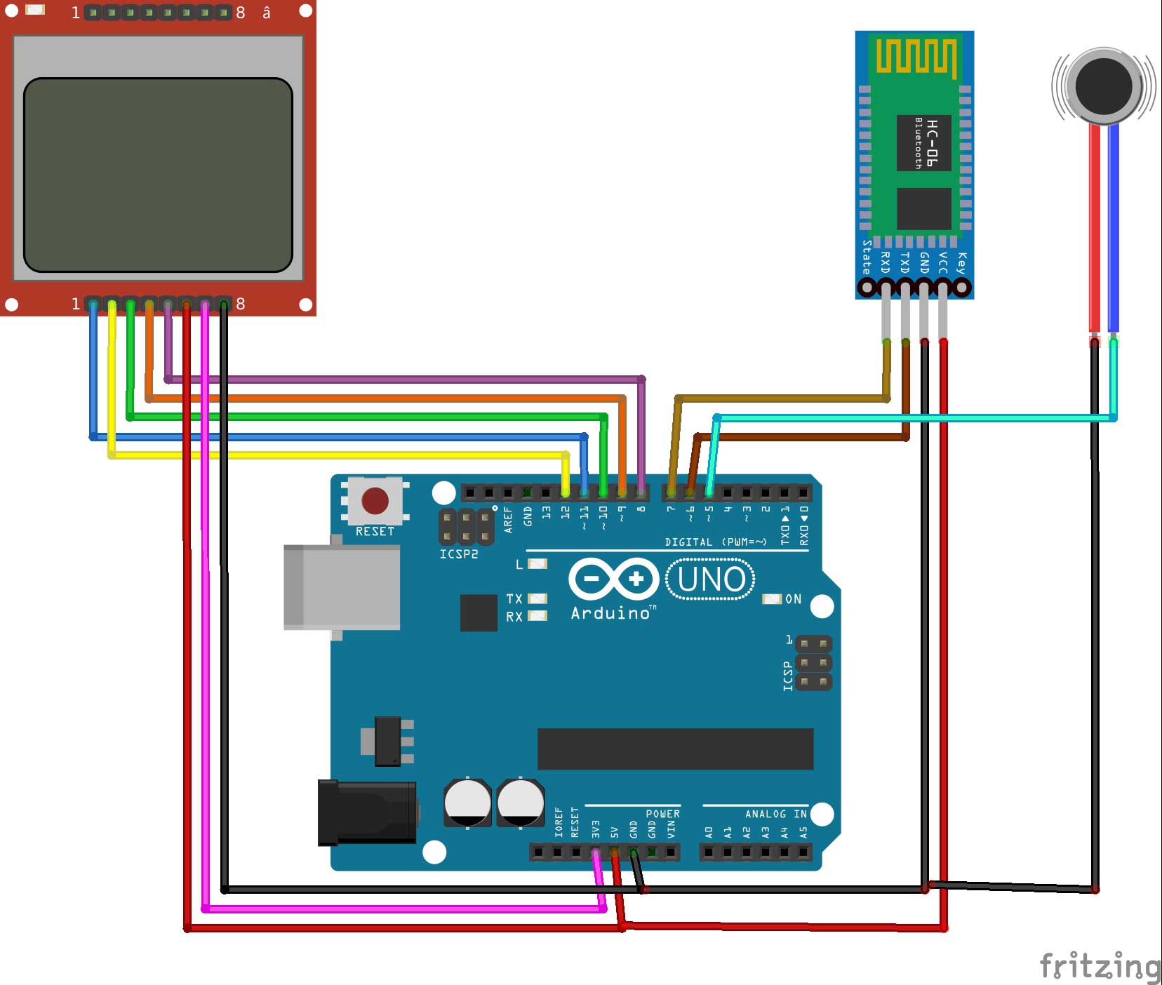 Sesleri LCD Ekrana Yazdırma - Proje Hocam